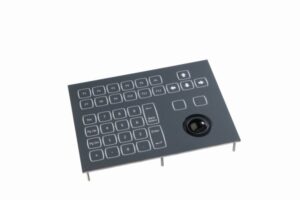 Keyboard, Trackball, us-qwerty, panel mount, PS2 - MH Productcatalogus
