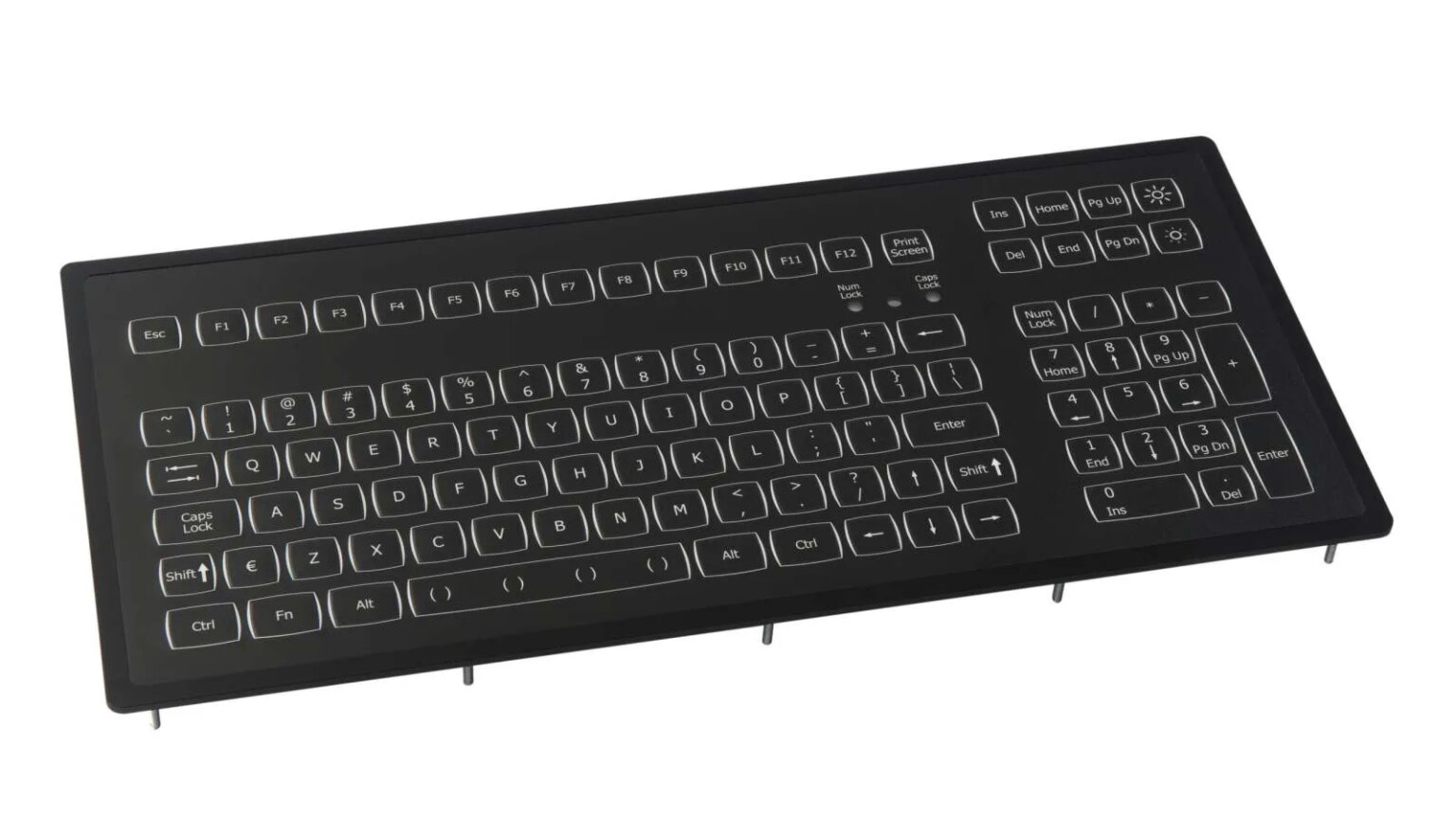 Keyboard, panel mount, backlit, USB - MH Productcatalogus