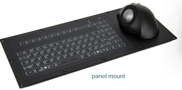 Keyboard with 38mm ergonomic trackball, marine, with 92 keys, USB ...