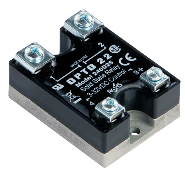 240 VAC, 25 Amp, DC Control Solid State Relay (SSR) - MH Productcatalogus