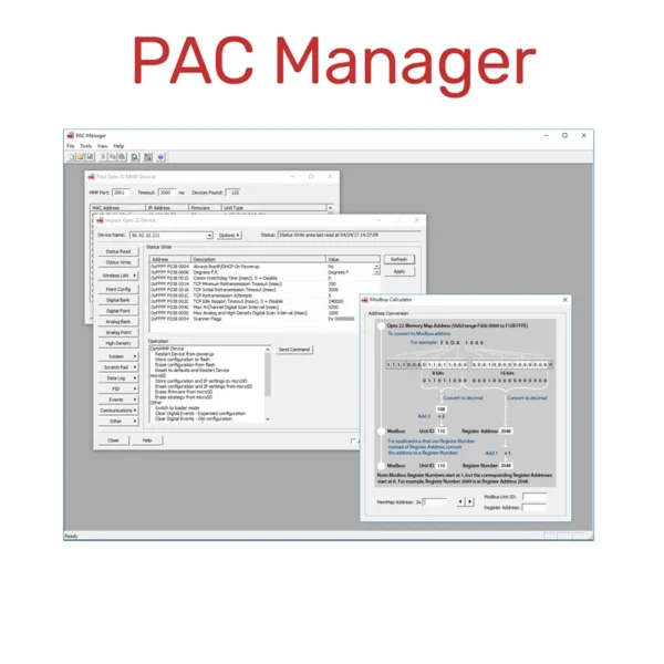 PAC Manager Utility Software - MH Productcatalogus